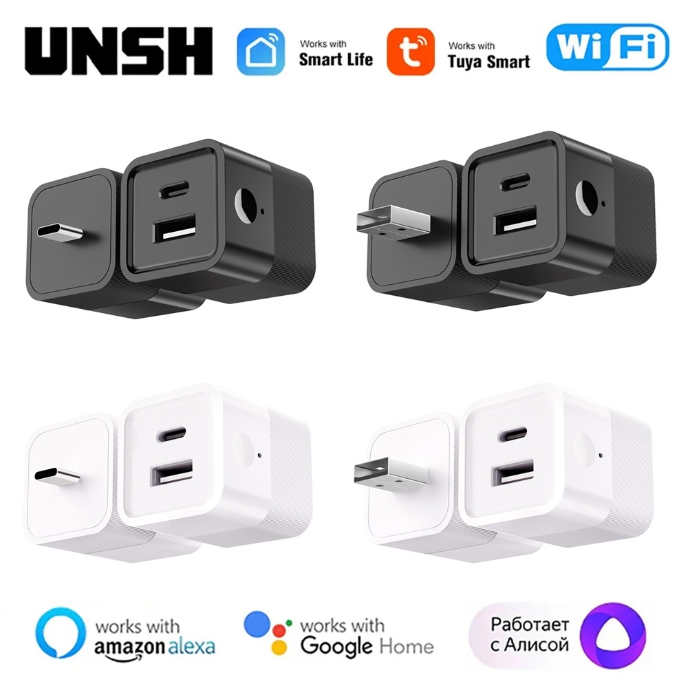 Jual BARU Tuya Smart WiFi Micro USB Type-C Adaptor Switch 5V Mini USB ...