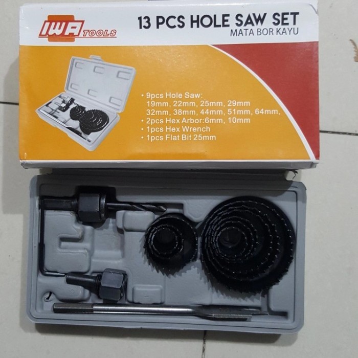 Jual Mata Bor Holesaw Hole Saw Gromet , , 1 dan 1 inch Pipa PVC Kayu ...