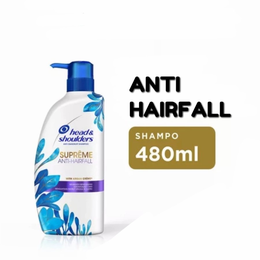 Jual head & shoulders Shampoo Supreme Anti Hairfall 480Ml | Shopee Indonesia