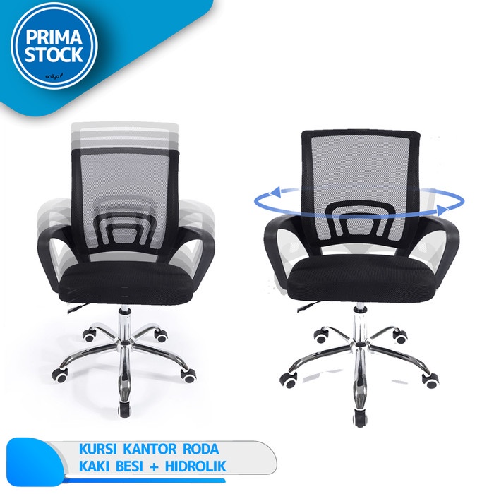 Jual KURSI KERJA KANTOR OFFICE RODA JARING MESH HIDROLIK MANAGER STAF ...