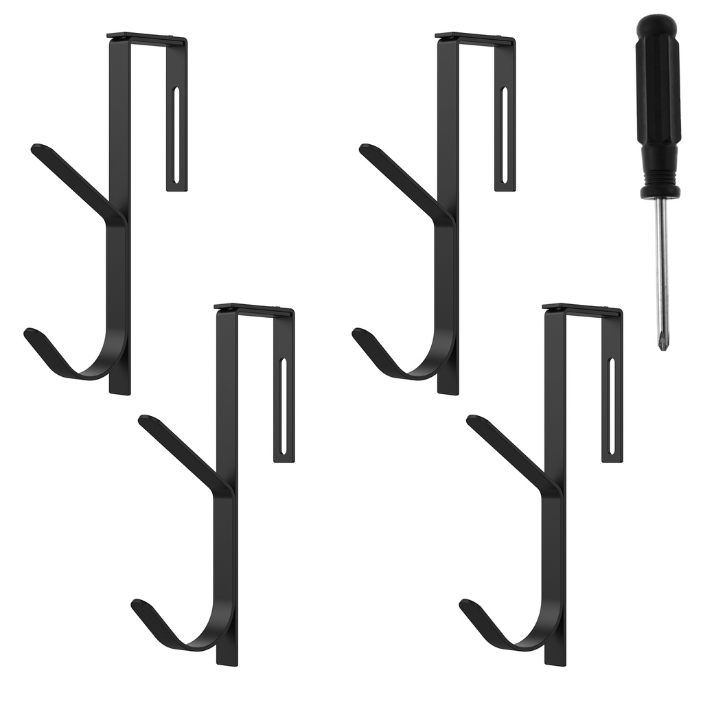 Jual 4 Pcs Multi-Purpose Hooks Adjustable Cubicle Cabinet Door Back ...