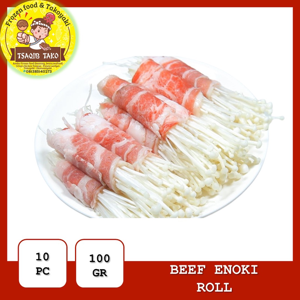 Jual PROMO Enoki Beef Roll AUS Shortplate 10 PC | Shopee Indonesia