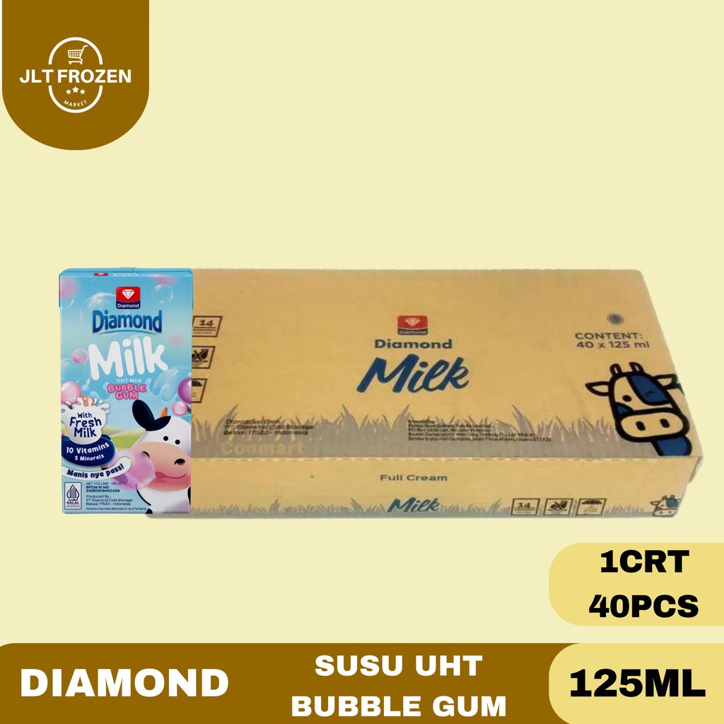 Jual Diamond UHT Milk / Susu UHT Rasa Coklat / Strawberri / Marshmallow / Full Cream / Madu ...