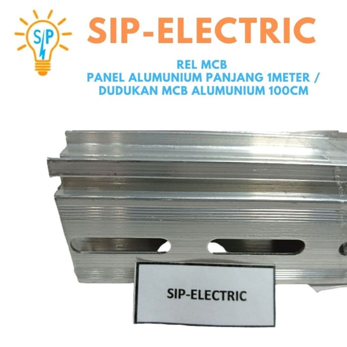 Jual WW- REL MCB PANEL ALUMUNIUM PANJANG 1METER / DUDUKAN MCB ALUMUNIUM ...