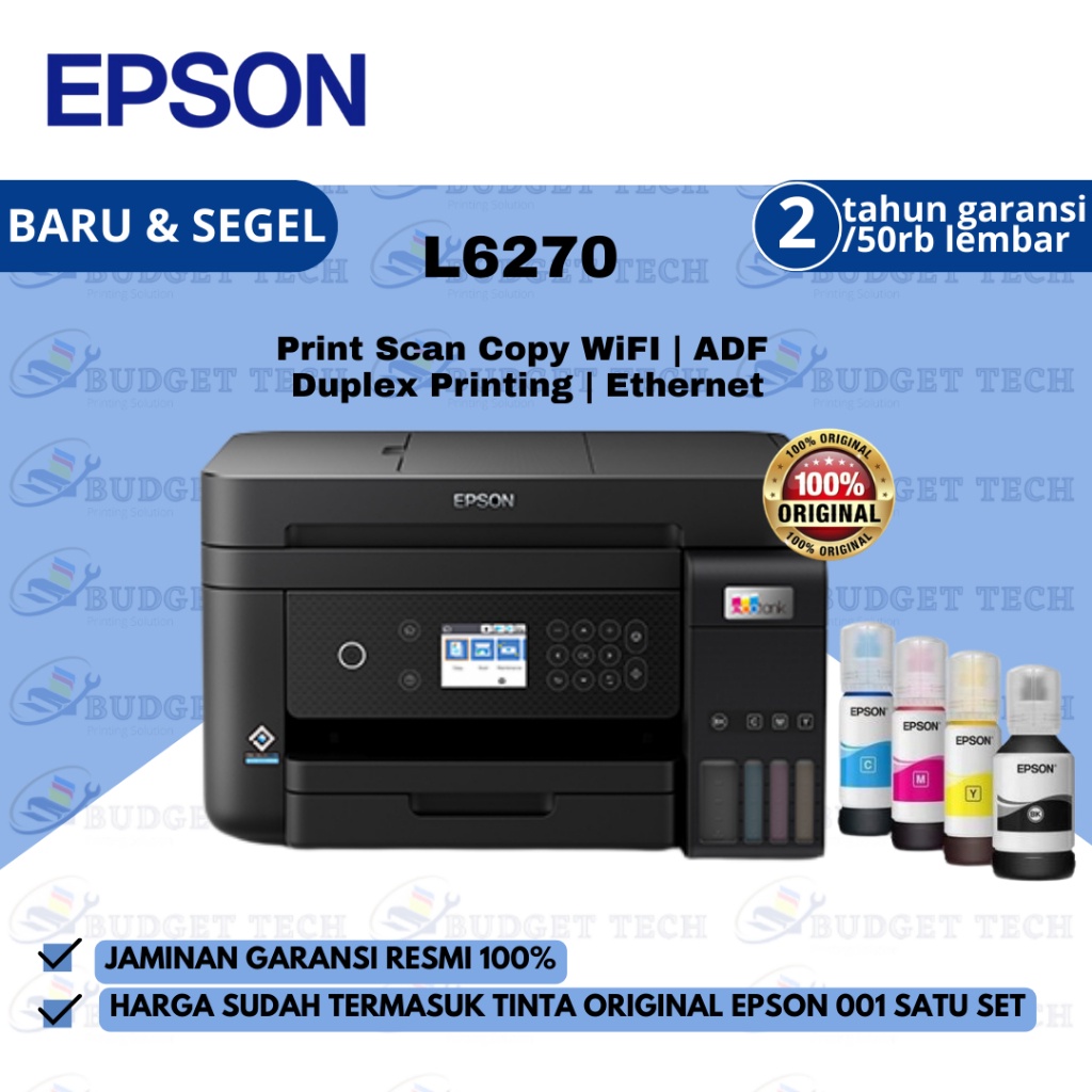 Jual Epson EcoTank L6270 A4 Wi-Fi Duplex All-in-One Ink Tank Printer ...