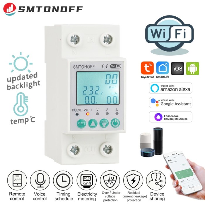 Jual WiFi Prepaid Meter Smart Meter Smart Switch Over Under Voltage ...