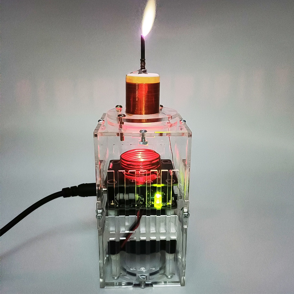 Jual Tesla Coil HF HFSSTC Electronic Candle HF Plasma Flame DC36-40V 2A ...