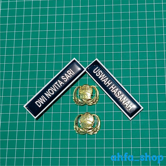 Jual [tmr] - Paket Name Tag ASN Terbaru (Name tag & Pin Korpri) Foto ...