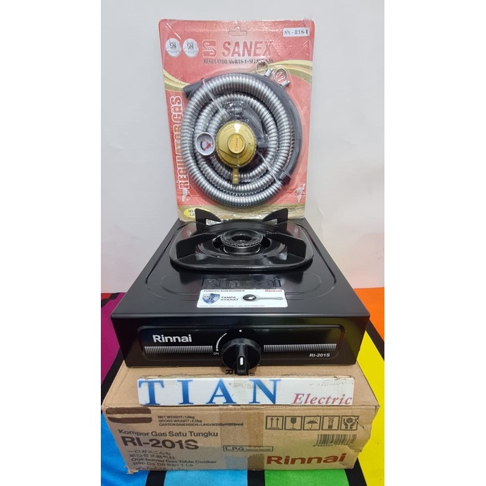 Jual RINNAI RI-201S Kompor Gas 1 Tungku + Selang & Regulator | Shopee ...