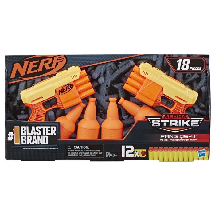 Jual Nerf Alpha Strike Fang QS-4 Dual Targeting | Shopee Indonesia
