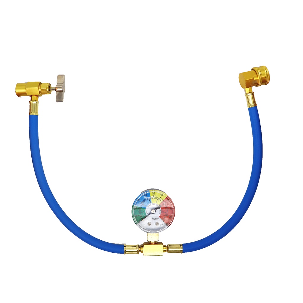 Jual R134A Car AC Refrigerant Charge Hose Kit Recharge Hose with Gauge ...