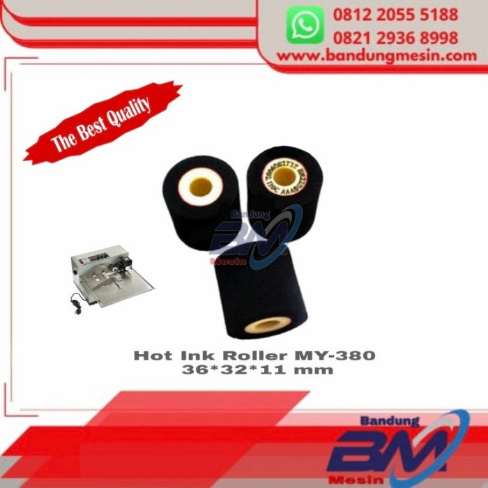 Jual ATKJaya- MY-380 Hot Ink Roll Tinta Mesin Coding Cetak Kode Produksi Expired | Shopee Indonesia
