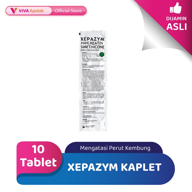 Jual Xepazym Kaplet untuk Mengatasi Perut Kembung (10 Tablet) | Shopee ...