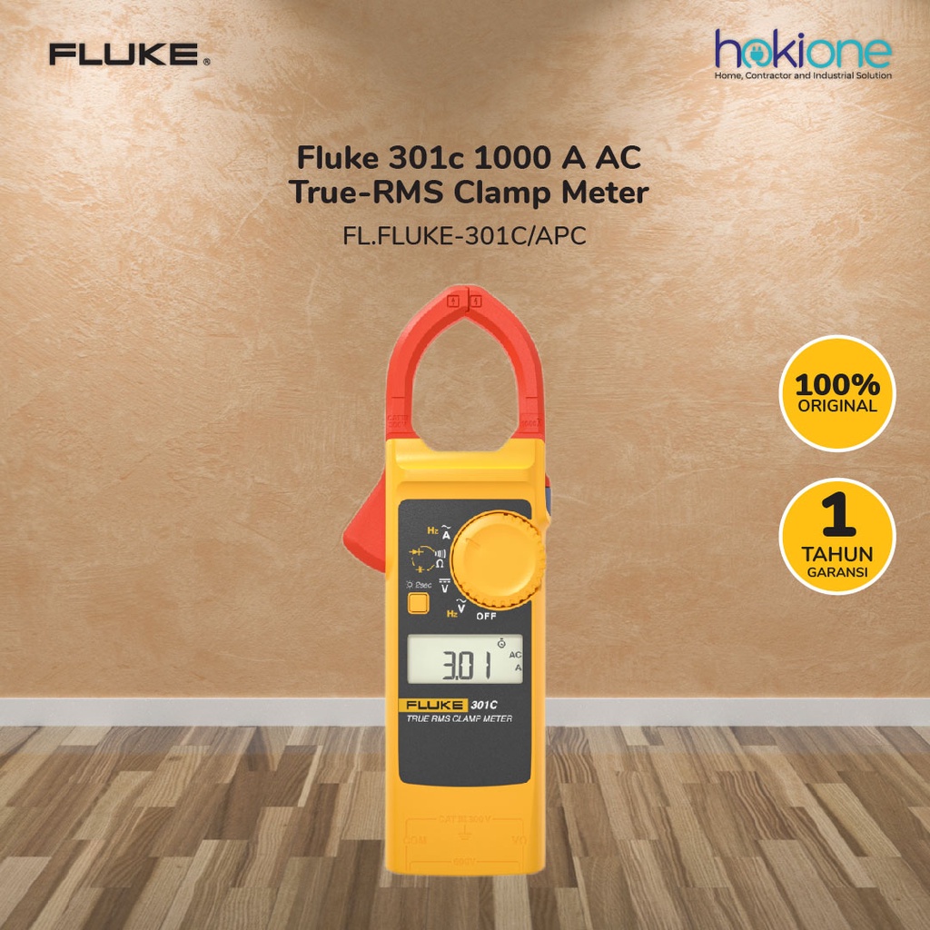 Jual Fluke 301C Clamp Meter True-RMS 1000A AC | Shopee Indonesia