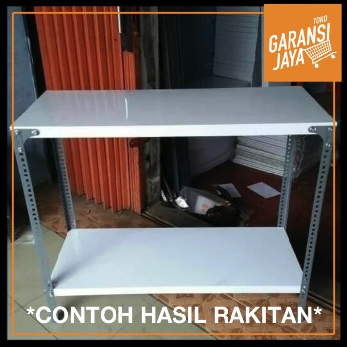 Jual Plat Besi Ambalan TULANG 2 (100x50cm) Rak Siku Lubang | Shopee Indonesia