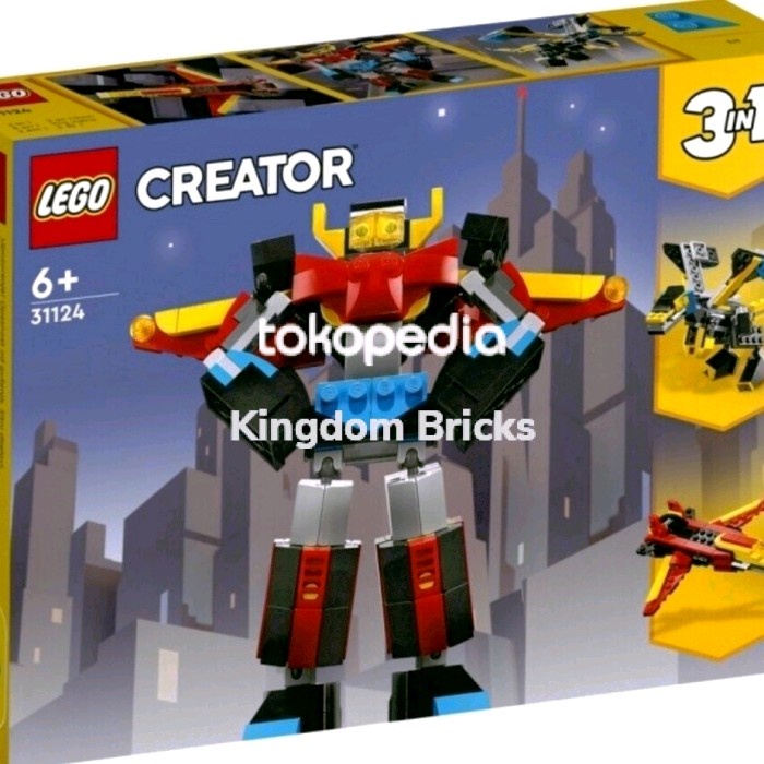 Jual LEGO 31124 Creator 3 in 1 Super Robot -Jet Plane- Dragon | Shopee ...