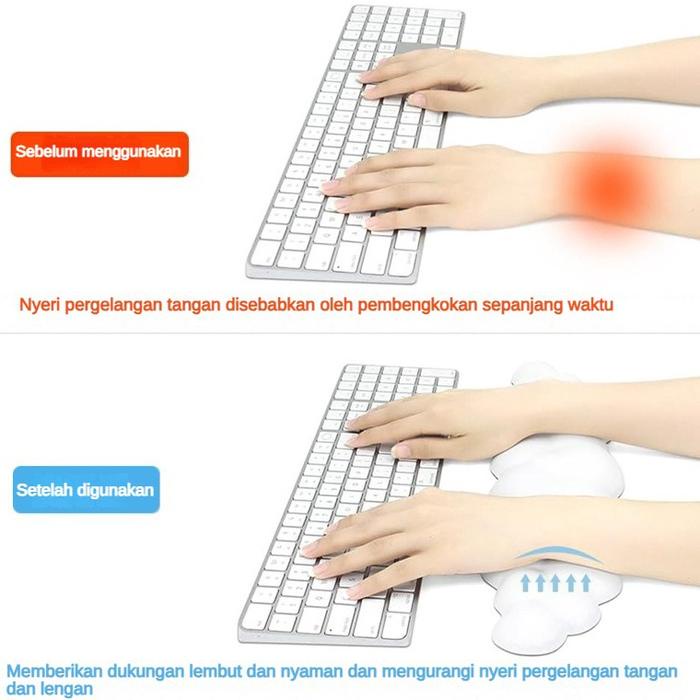 Jual Bantalan Pergelangan Tangan Ketik Keyboard Wrist Rest Pad Gaming ...