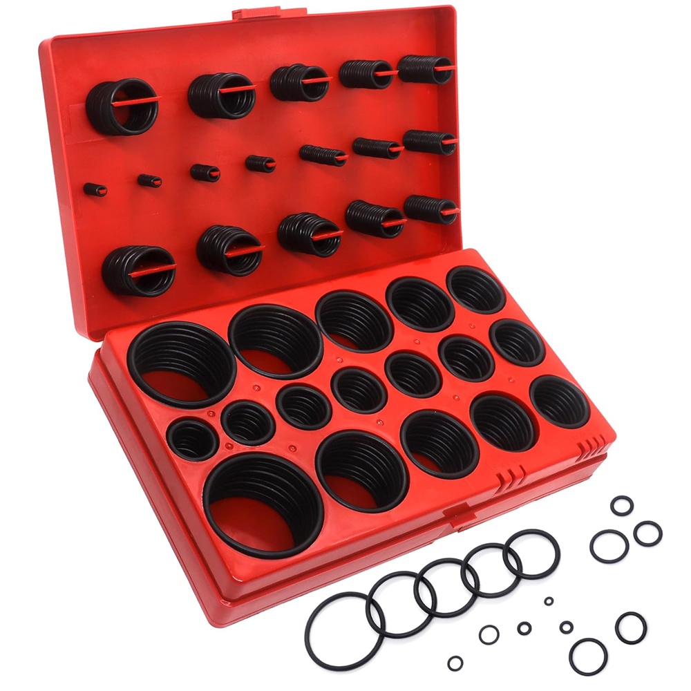 Jual 419/225PCS Rubber O-Ring Assortment Kit Buna-N Gasket Sealing ...