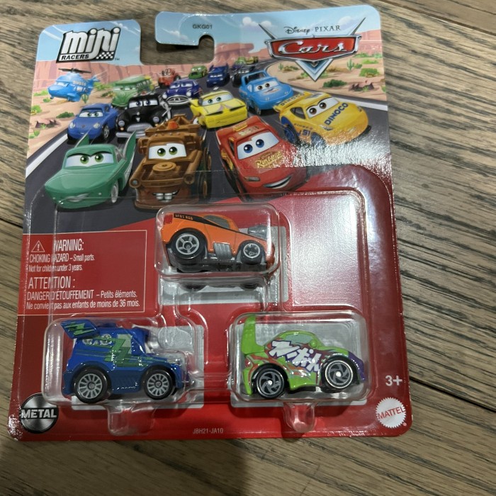 Jual Disney Pixar Mini Racers 3 Pack Snot Rod Wingo Dj Set | Shopee ...