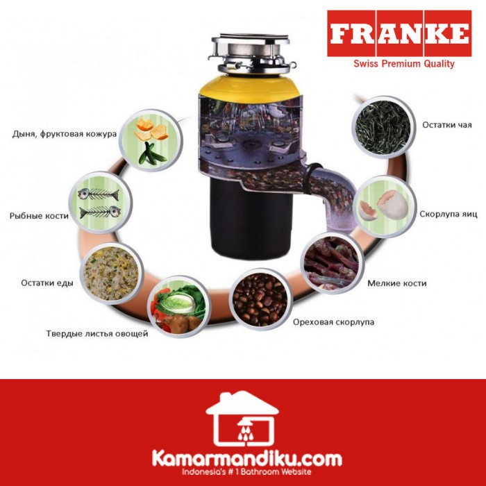 Jual FRANKE FOOD WASTE DISPOSAL FWD TE 75 PENGHANCUR SAMPAH DAPUR ...