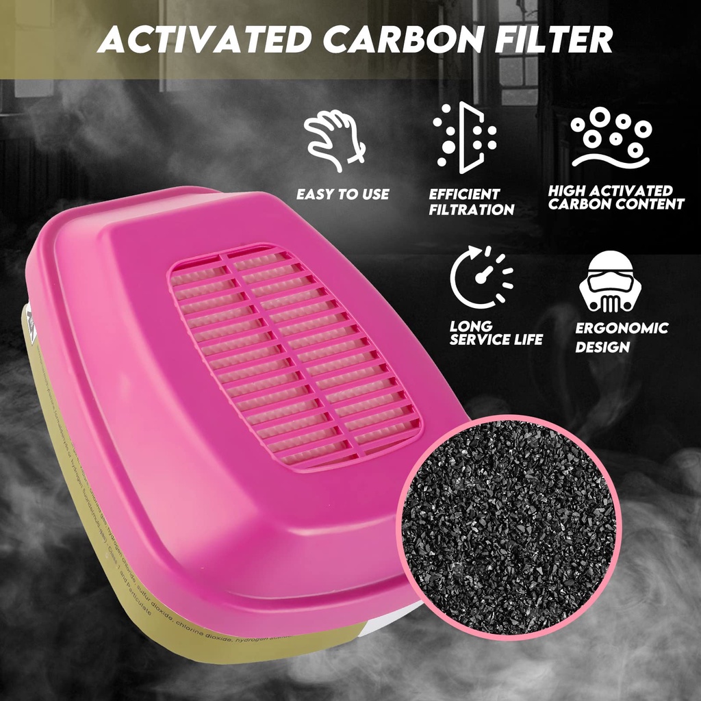 Jual 6800 Full Face Respirator Mask With 60926 Activated Carbon Filter ...