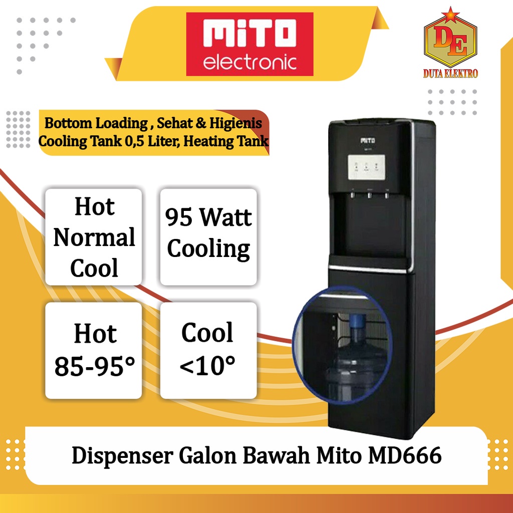 Jual Dispenser Galon Bawah Mito MD 666 Mitochiba | Shopee Indonesia