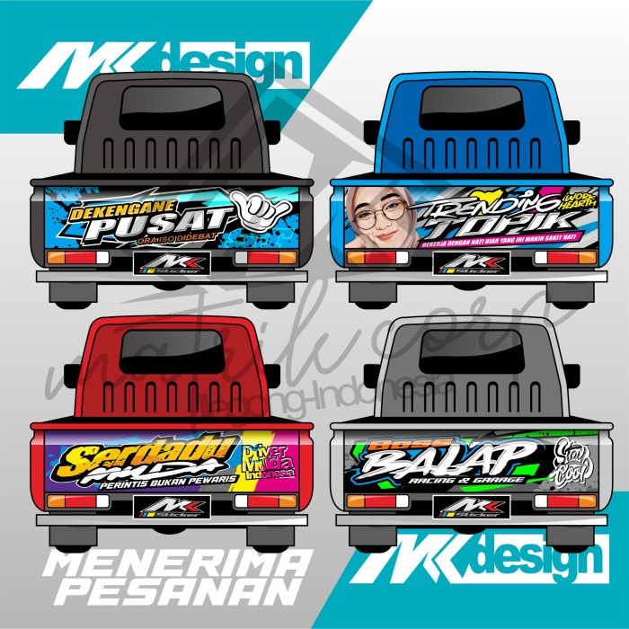 Jual STIKER PINTU BELAKANG PICK UP L300 CARRY GRANDMAX TRAGA BISA ...