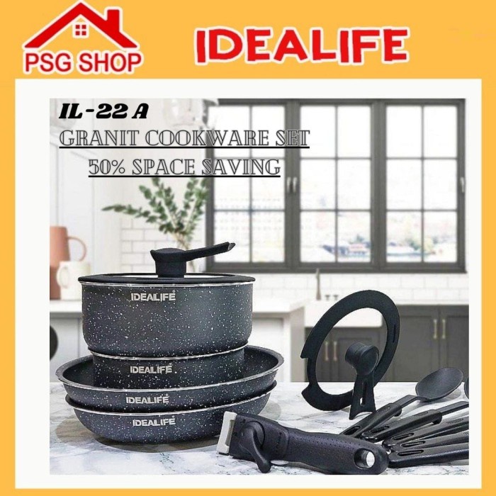 Jual IDEALIFE COOKWARE SET / PANCI SET (IL-22A) | Shopee Indonesia