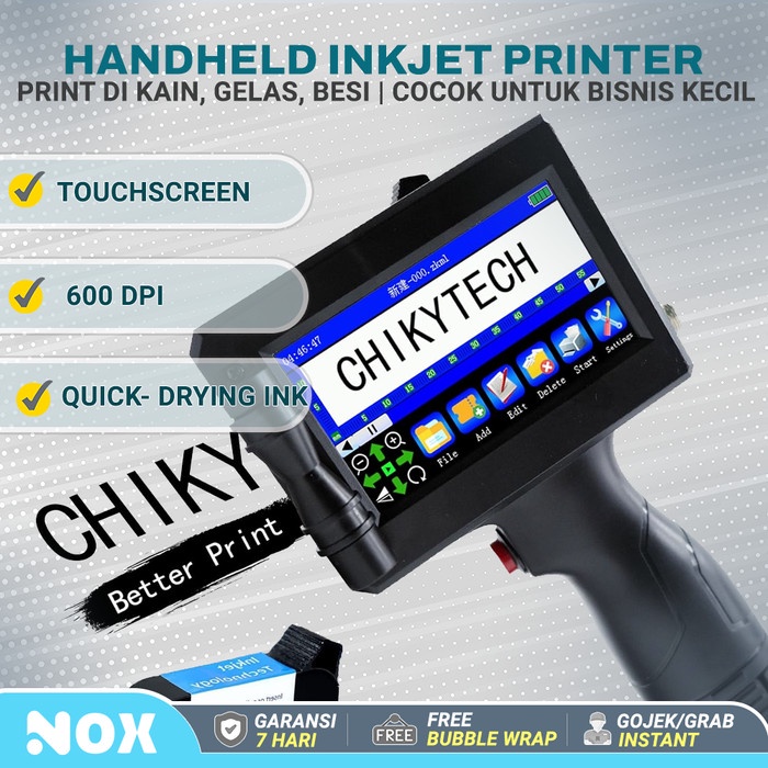 Jual Ready Handheld inkjet printer expiry date logo barcode bisa print ...