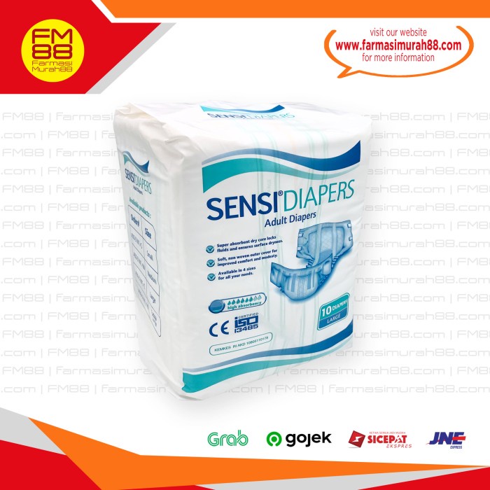 Jual Sensi Diapers Popok Dewasa Adult Diapers | Shopee Indonesia