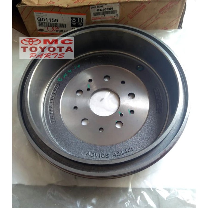 Jual Tromol Rem Belakang / Brake Drum Rear Innova Hilux 42431-0K080 ...