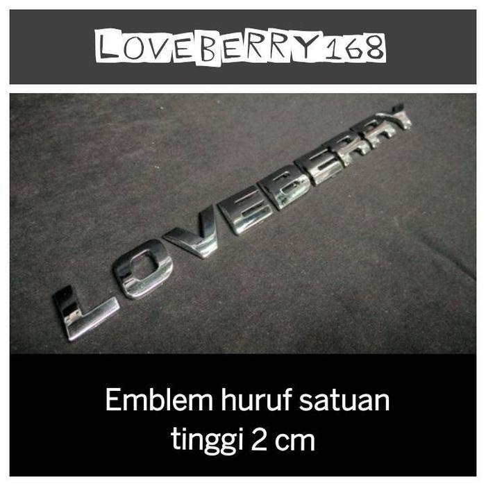 Jual Emblem Huruf Satuan Tinggi 2 Cm Kode 067 | Shopee Indonesia