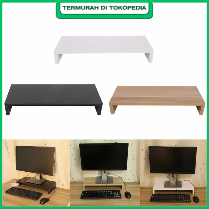 Jual STAND MONITOR PANJANG / MEJA KAYU TV, KOMPUTER, LAPTOP | Shopee ...