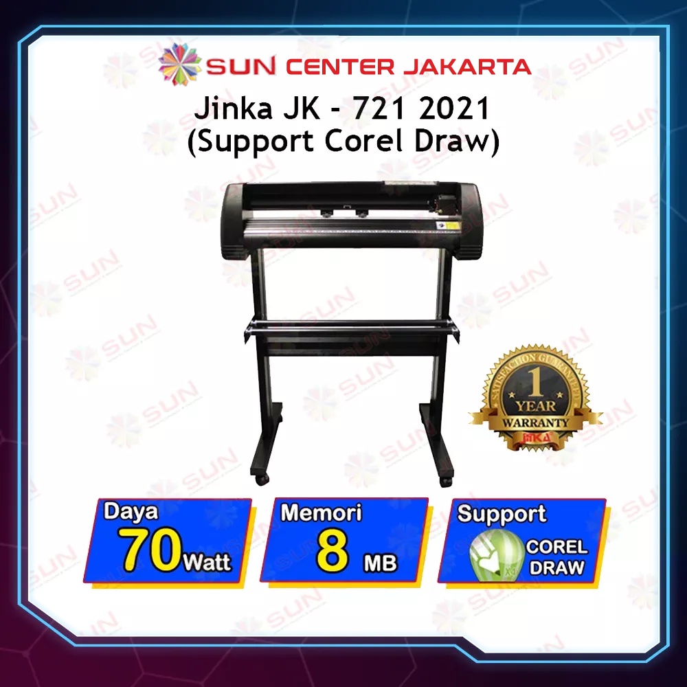 Jual Mesin Cutting Sticker JINKA JK 721 versi 2021 ( Support Corel Draw ...