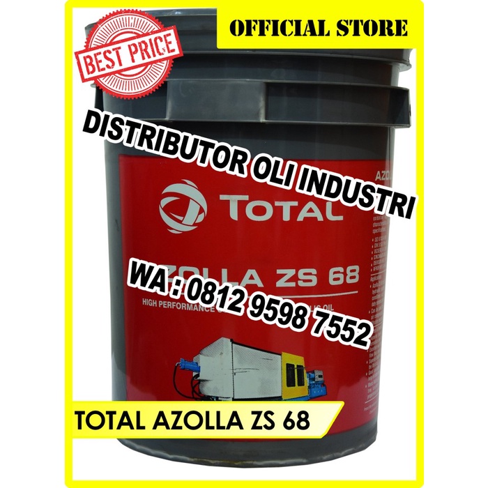 Jual Total Azolla Zs 68 ( Premium Quality Hidrolik Oil ) | Shopee Indonesia