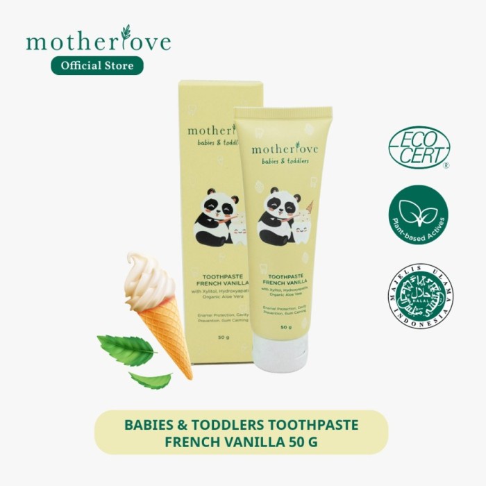 Jual MOTHERLOVE BABY & TODDLER TOOTHPASTE (FRENCH VANILLA) 50GR ...