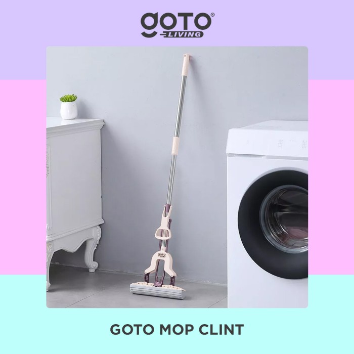 Jual PREMIUM Goto Clint Cleaning Mop Alat Pel Set Peras Karet Pembersih ...