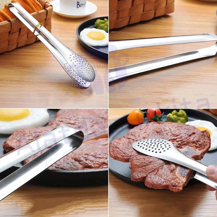 Jual Penjepit Capitan Roti Makanan Gorengan Snack Stainless Dengan ...