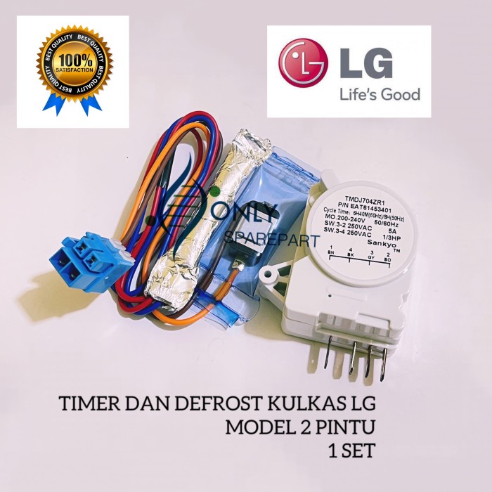 Jual Timer Defrost Bimetal Fius Kulkas LG 2 pintu 1 set / Timer kulkas LG | Shopee Indonesia