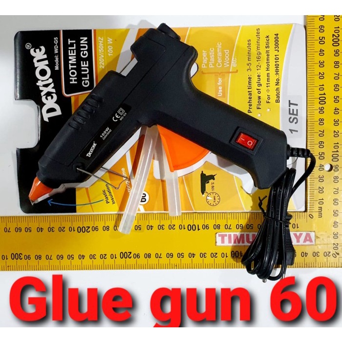 Jual Glue Gun Dextone 60 watt / Lem Tembak Besar 60 WD G2 Tekiro Joyco ...