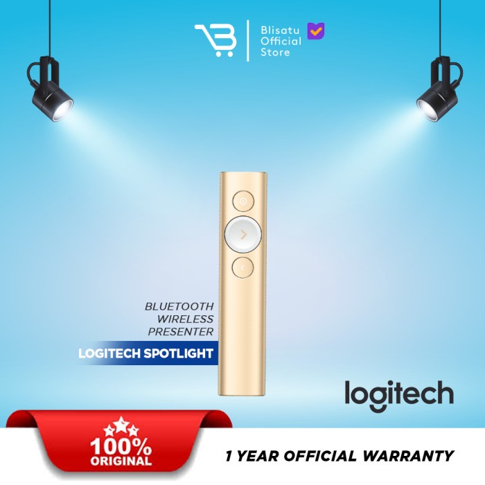 Jual Logitech Spotlight Wireless Presentation Remote | Shopee Indonesia