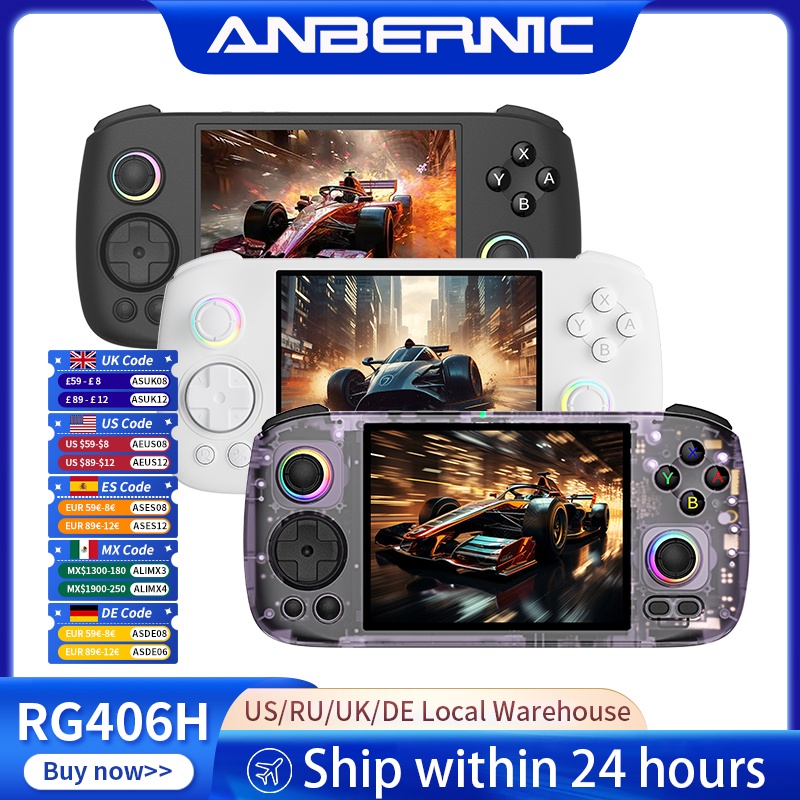 Jual ANBERNIC RG406H RG 406H Handheld Game Console 4inch IPS Multi ...
