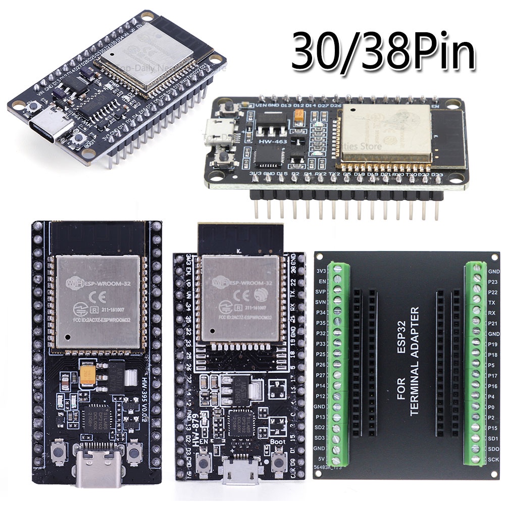 Jual ESP32 Development Board WiFi+Bluetooth Ultra-Low Power Consumption Dual Core ESP-32S ESP32 ...