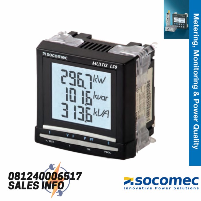 Jual New Multis L50 Socomec Digital Power Meter | Shopee Indonesia
