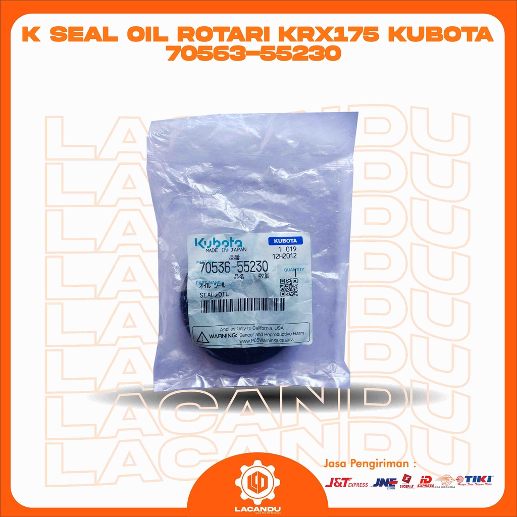 Jual K SEAL OIL ROTARI KRX164/175 KUBOTA 70563-55230 FOR COMBINE ...