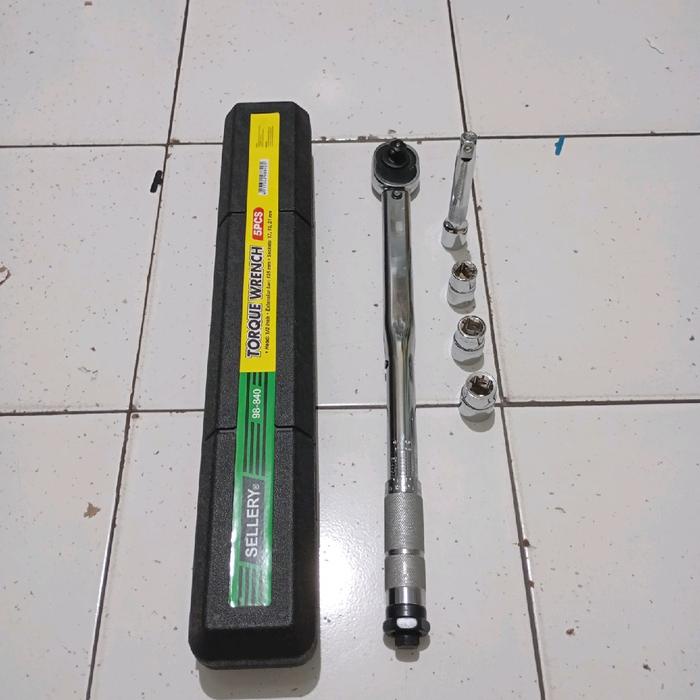 Jual Sudimampir Kunci Momen Torsi Mekanik Torque Wrench Set | Shopee ...