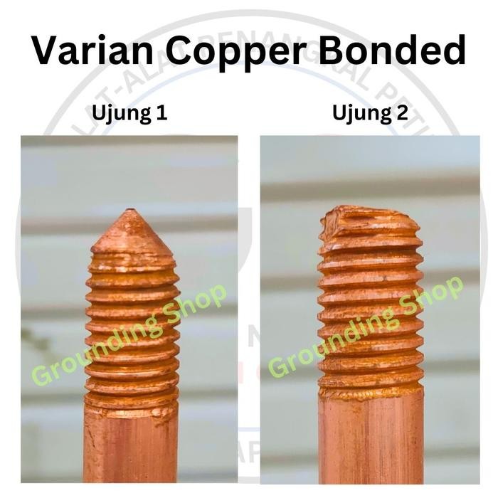Jual Rod Copper Bonded 5/8 x 3 Meter / Stik Grounding Rod Copper Bonded ...