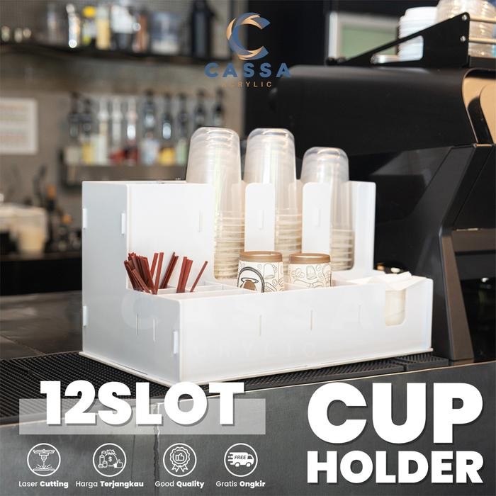 Jual SALE TERBARU RAK CUP HOLDER RAK PAPER CUP COFFEE HOLDER ORGANIZER ...