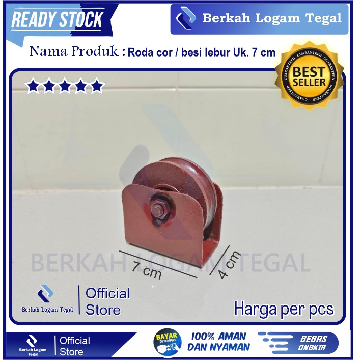 Jual Roda Pagar Besi Cor 7 Cm Untuk Pintu Gerbang Dan Pagar | Shopee ...