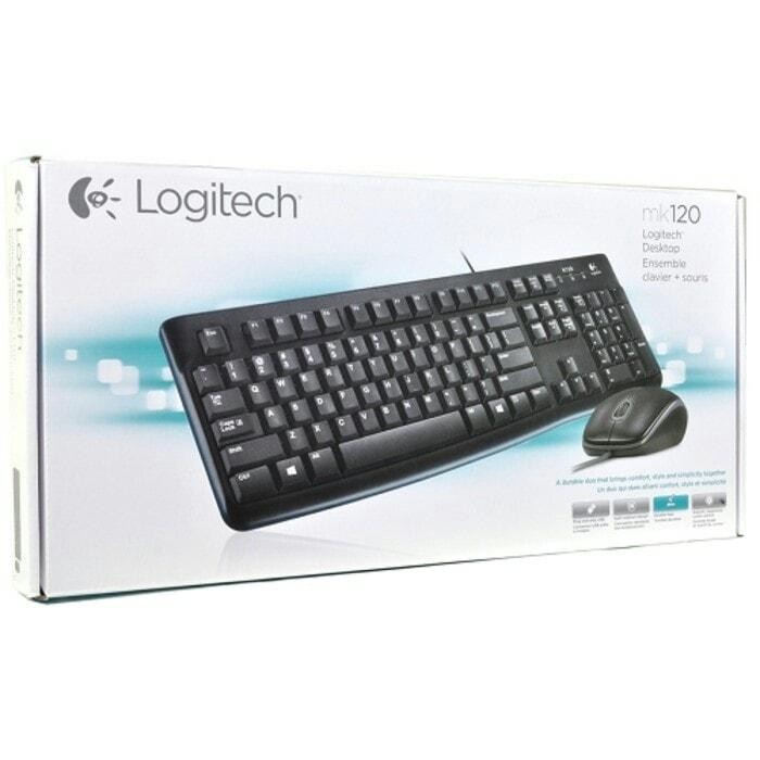 Jual LOGITECH KEYBOARD MOUSE MK120 USB - ORIGINAL | Shopee Indonesia